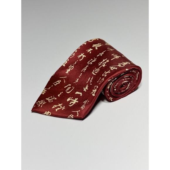 Kaii | Accessories | 0 Silk Luxury Classic Tie Kai Long Red Chinese ...